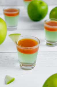 Apple Caramel Jello Shots - fitandfull.ca
