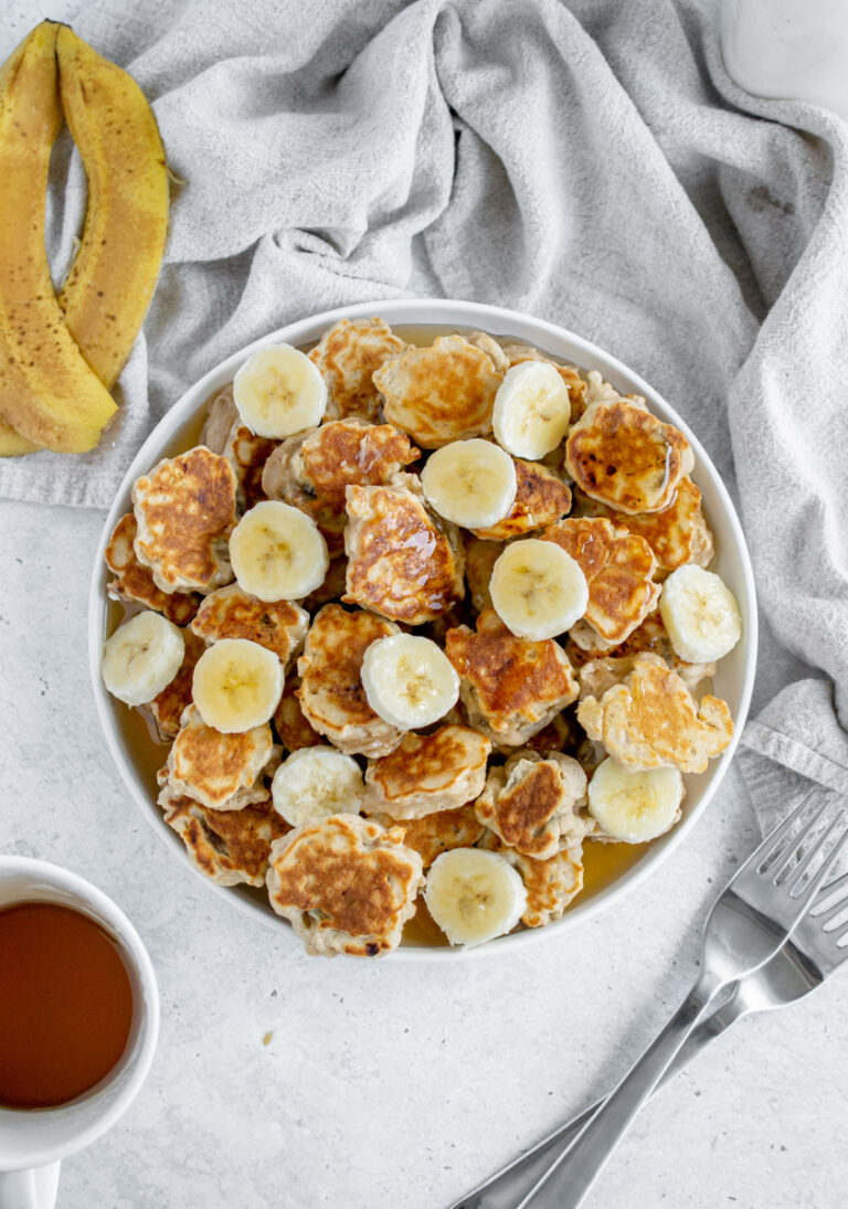 Mini Banana Pancakes - fitandfull.ca